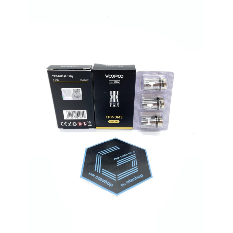 Jual COIL - Voopoo TPP DM3 0.15ohm 80-100w For Drag x 3 s pro Original ...
