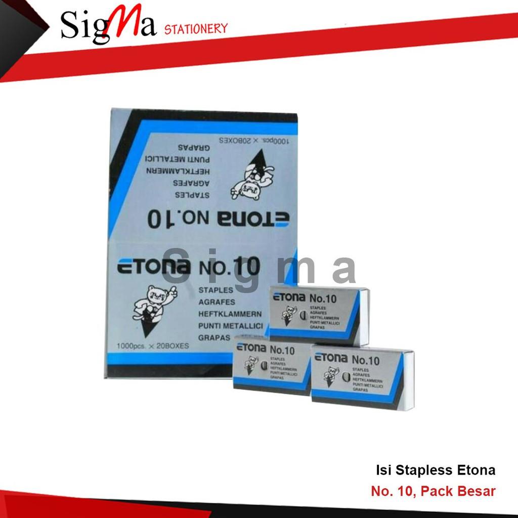 Jual Isi Staples ETONA no. 10 (Pack isi 20 pcs) | Shopee Indonesia