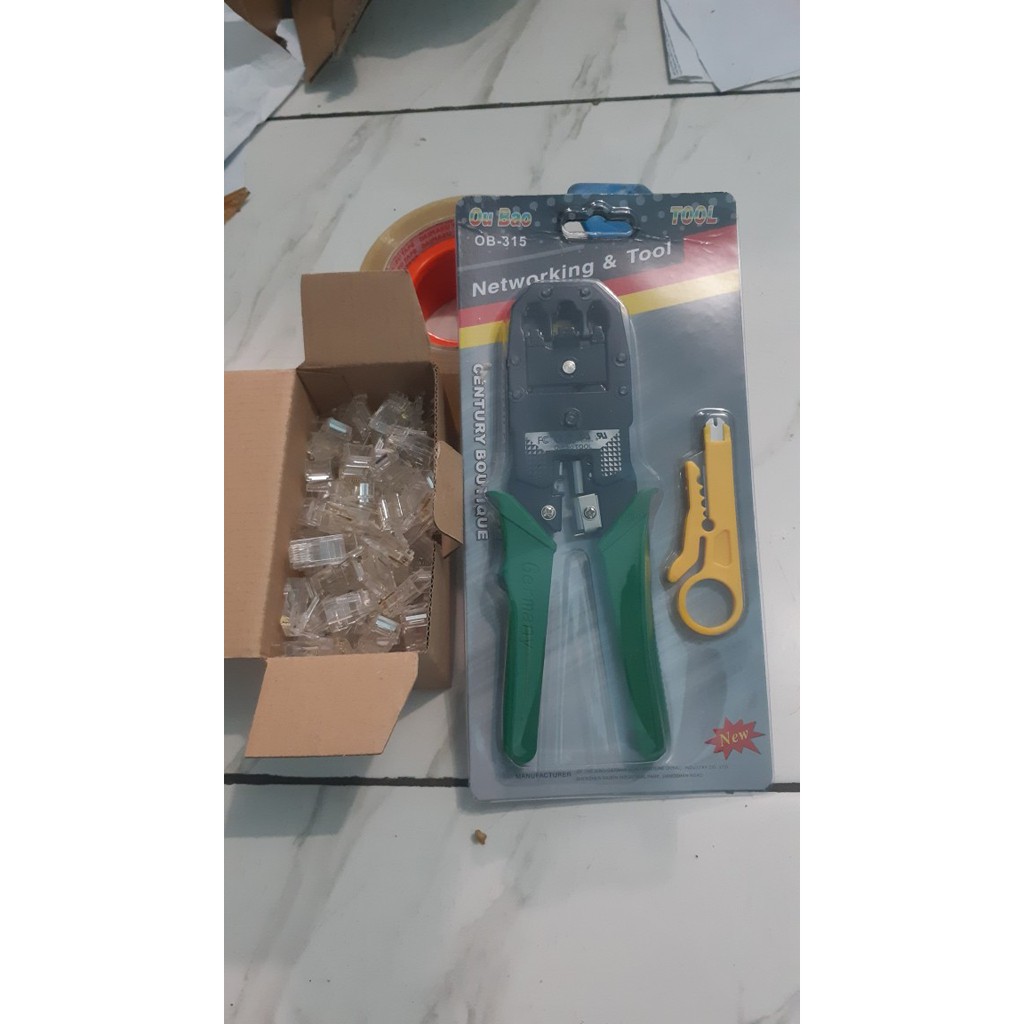 Jual Paket 2in1 Tang Crimping Tool Rj45 Rj11 With Konektor Rj45 isi ...