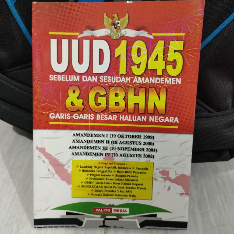 Jual buku UUD 1945 GBHN AMANDEMEN ukuran besar | Shopee Indonesia