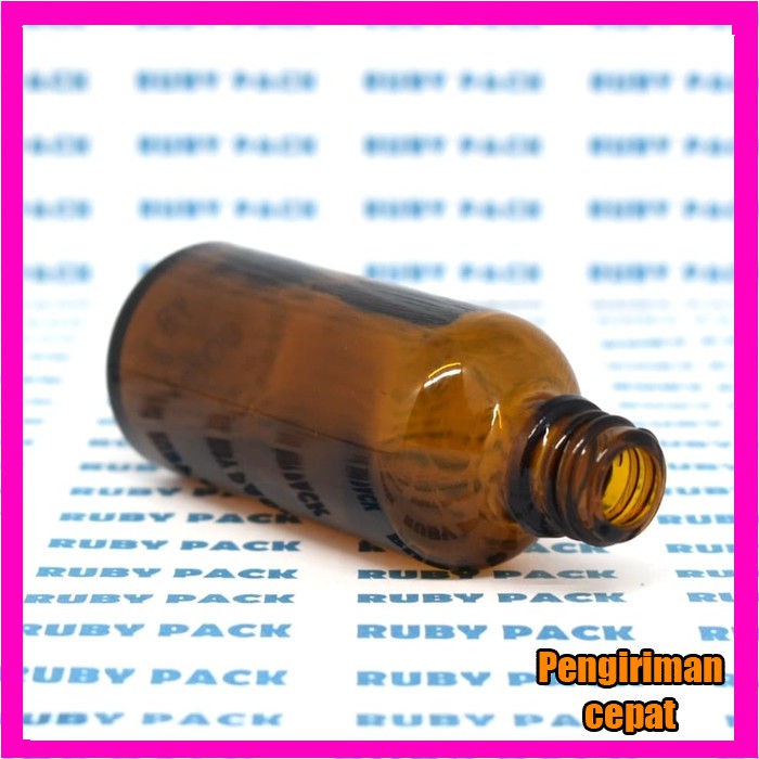 Jual [ isi 10Pcs ] Botol Kaca 50 Ml Coklat Tebal Botol Saja | Shopee ...