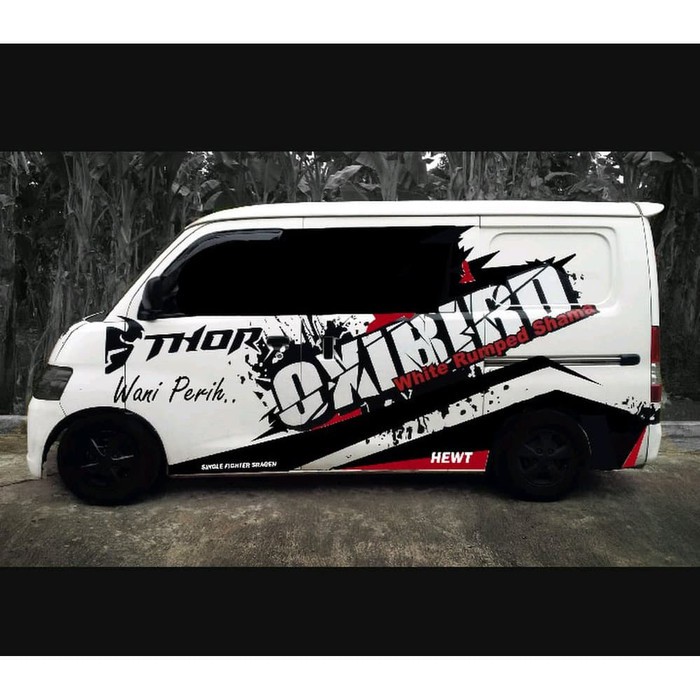 Jual cutting sticker mobil box van blind van colt apv grandmax luxio ...