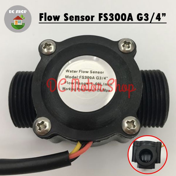 Jual Water flow sensor 3/4" / Flow sensor FS300A G3/4" | Shopee Indonesia