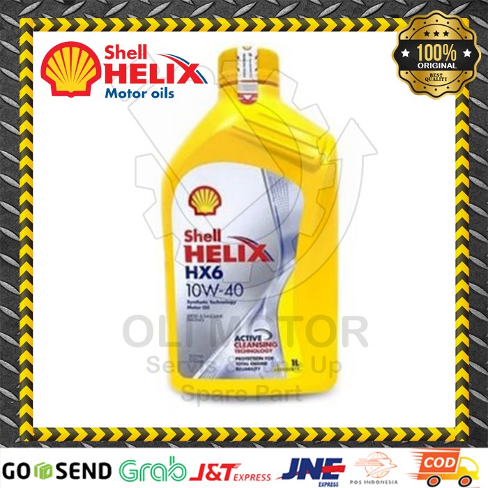 Jual Oli Mobil Bensin Diesel Sintetik Shell Helix Hx6 10w40 Kuning ...