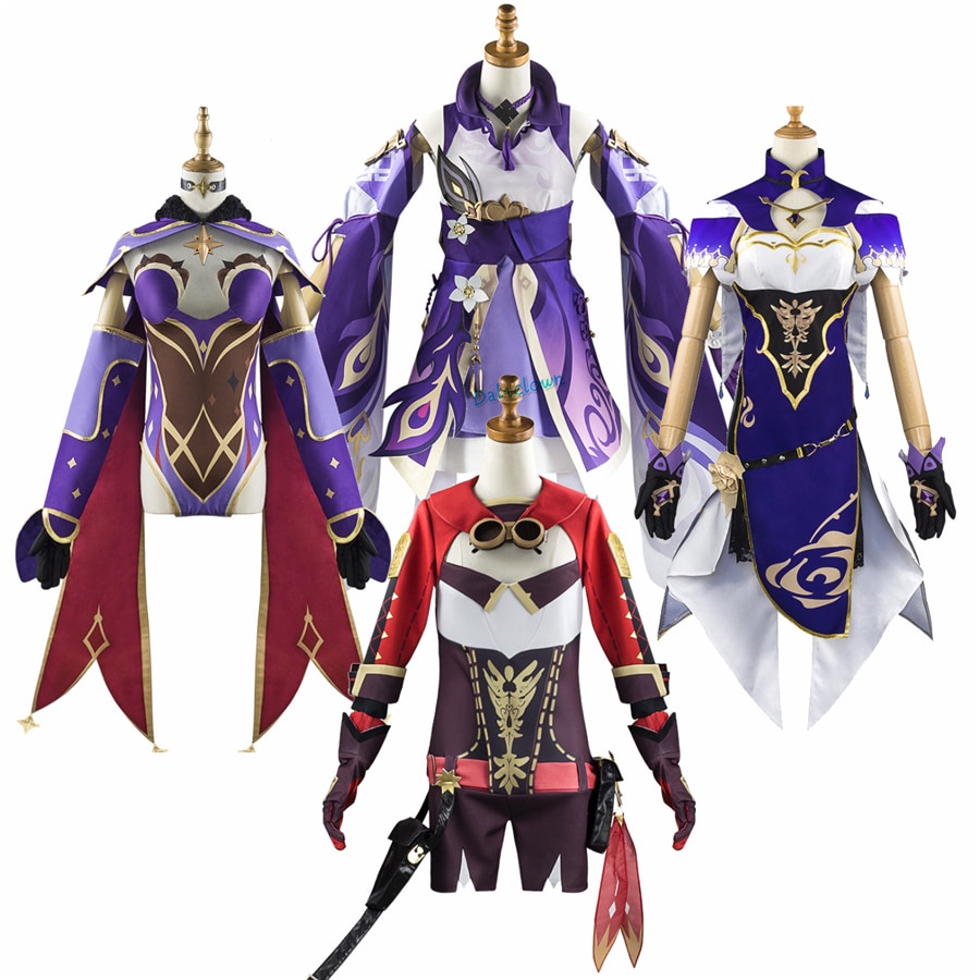 Jual PREORDER Game Genshin Impact Cosplay Halloween Amber Lisa KeQing ...