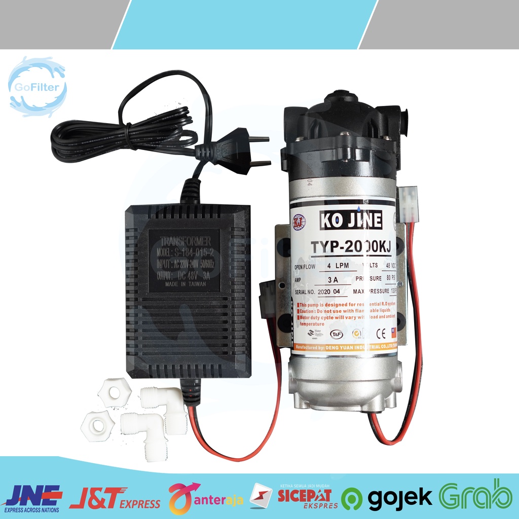 Jual POMPA RO BOOSTER DENG YUAN KOJINE KO JINE 48V + ADAPTOR 3A 150 PSI ...