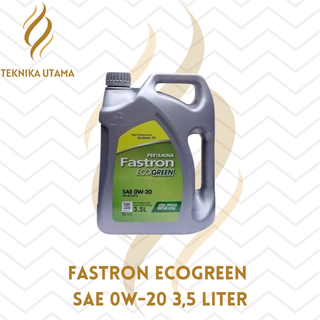 Jual OLI MESIN FASTRON ECOGREEN SAE 0W-20 3,5 LITER | Shopee Indonesia