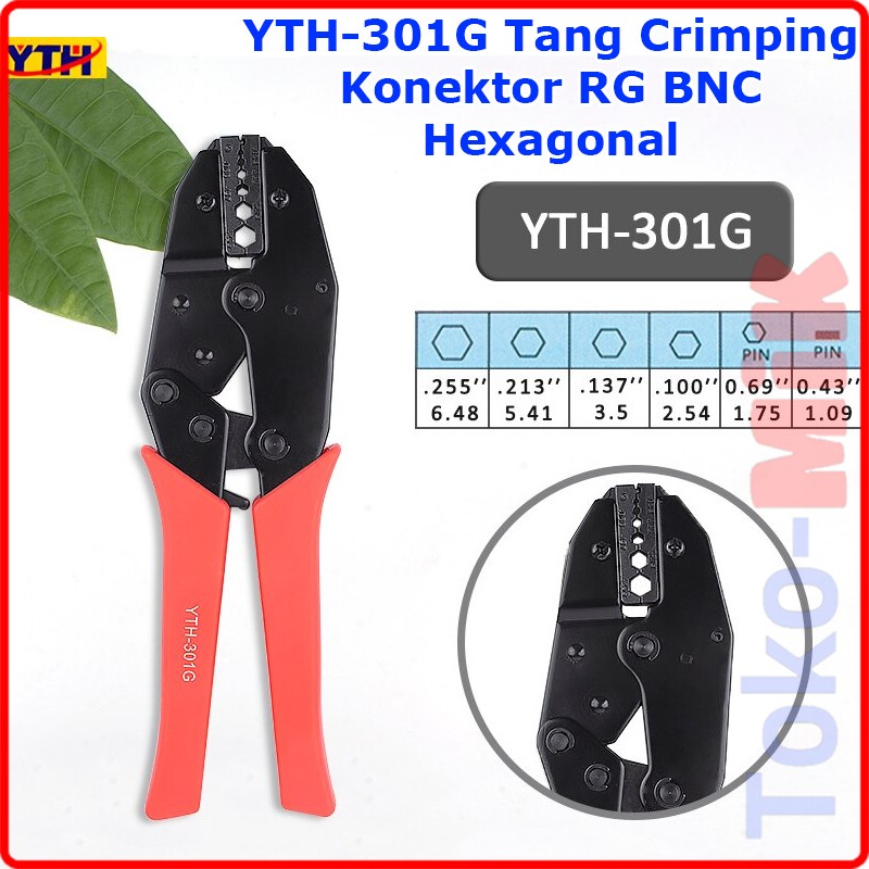 Jual YTH-301G Tang Crimping Press Konektor RG BNC Hexagonal | Shopee Indonesia