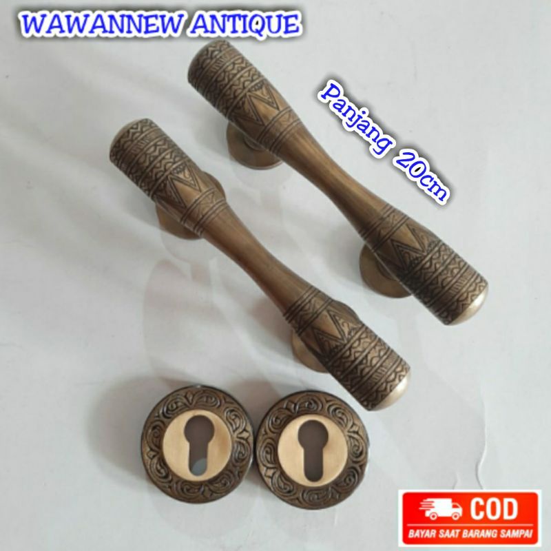 Jual Handle Pintu / Gagang Pintu Rumah Gebyok Pagar Kuningan Motif ...
