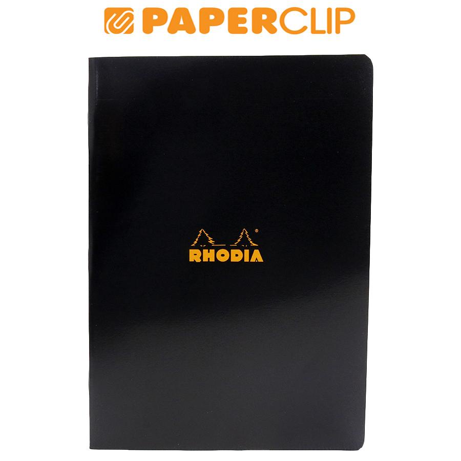 Jual NOTEBOOK RHODIA A4 STAPLEBOUND BLACK LINED 119169C | Shopee Indonesia
