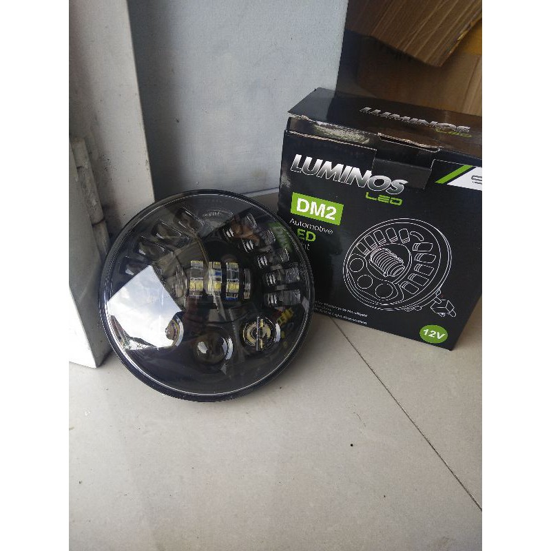 Jual LAMPU LED DAYMAKER 7 INCH 19 LED 75 WATT IMPORT SUDAH STANDAR LOGO ...