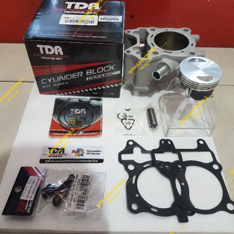 Jual PAKET CYLINDER BLOK ASSY CERAMIC TDR ADV/PCX/VARIO 150 62MM ...