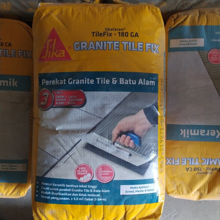 Jual Sika Ceram Tilefix / tile fix 180 GA 25kg perekat granit instant ...