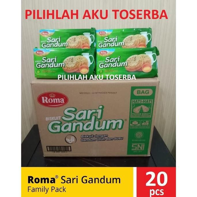 Jual BISKUIT ROMA SARI GANDUM FAMILY PACK 240 G - 1 KARDUS ISI 20 PCS ...