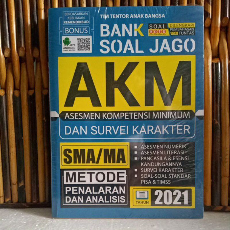 Jual BUKU AKM ASESMEN KOMPETENSI MINIMUM DAN SURVEY KARAKTER UNTUK SMA ...