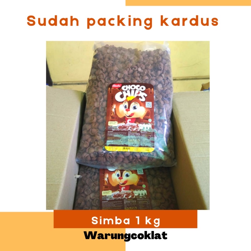 Jual Simba Sereal Choco Chips Coklat Sarapan 1 kg Simba Choco chips 1 ...