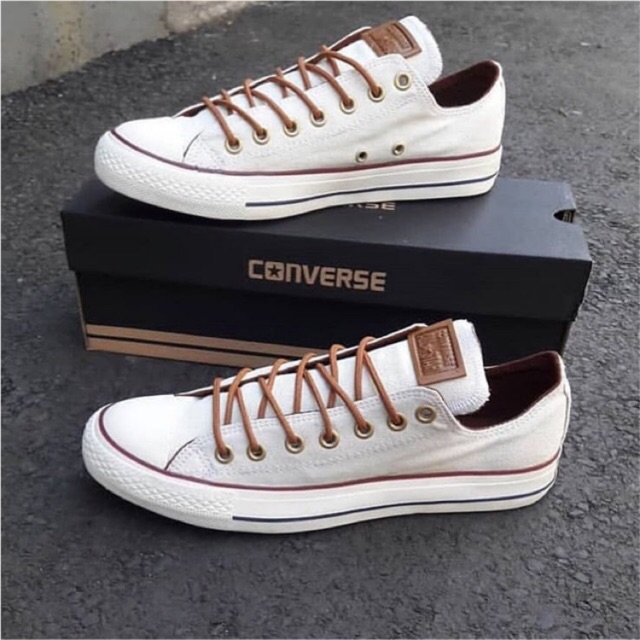 Jual converse peached tali coklat sepatu premium | Shopee Indonesia