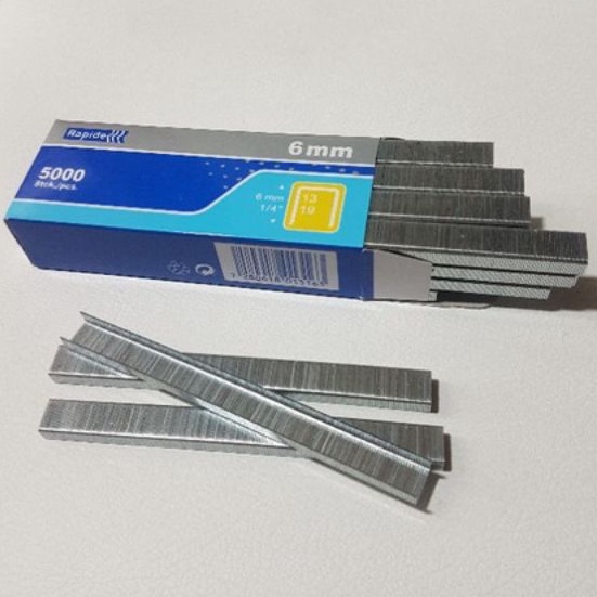 Jual Isi Staples Tembak Gun Rapide 6mm Jok Motor Sofa Kardus Kayu 13/6 ...