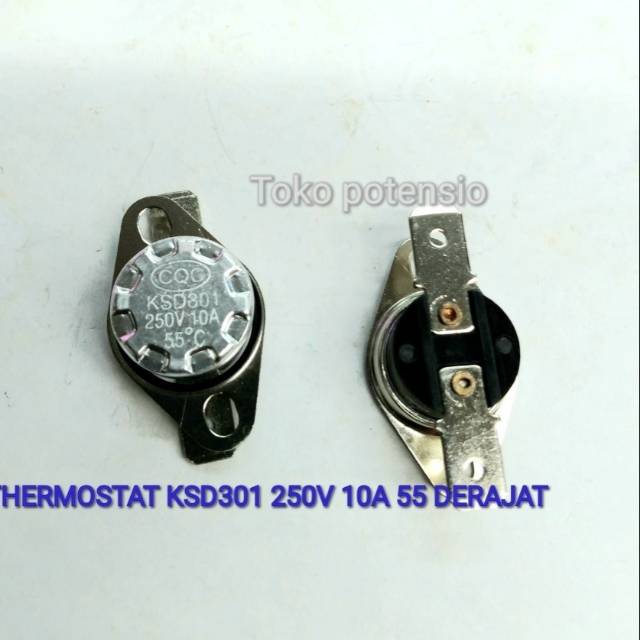 Jual THERMOSTAT KSD301 250V 10A 55 DERAJAT | Shopee Indonesia