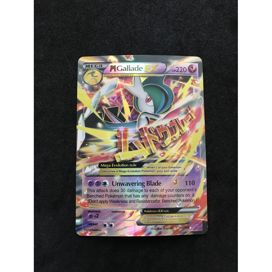 Jual Kartu Pokemon TCG Mega Gallade EX (harga/kartu) | Shopee Indonesia