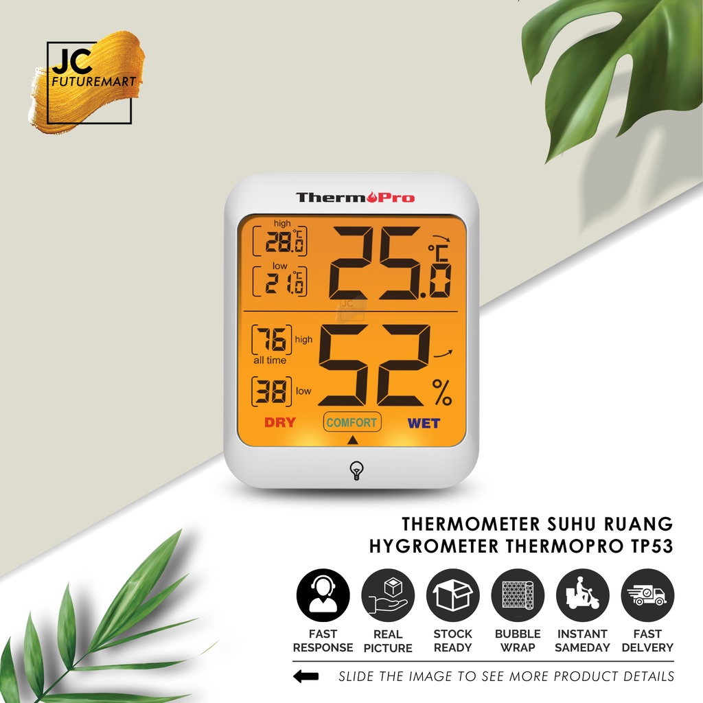 Jual THERMOPRO Thermometer Hygrometer Humidity | Termometer Suhu Ruang ...
