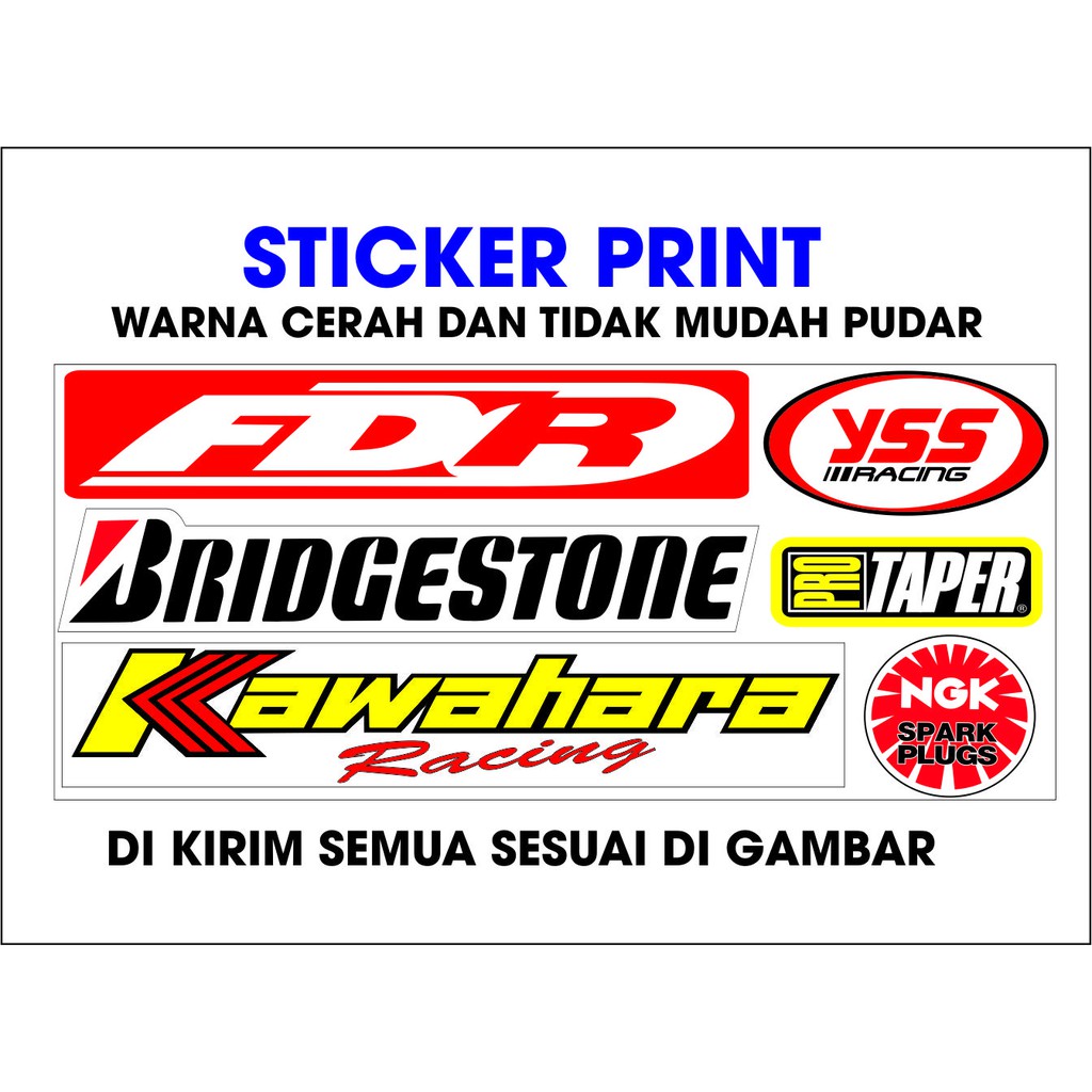 Jual MOTIF LIST STIKER VARIASI MOTOR ALL STICKER CUSTOM LEMBARAN STIKER ...