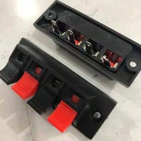 Jual Terminal Speaker Spiker 4 pin kecil Stereo | Shopee Indonesia