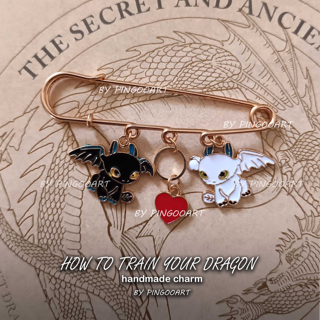 Jual Pingoo - Handmade Charms - How to Train Your Dragon - Toothless ...