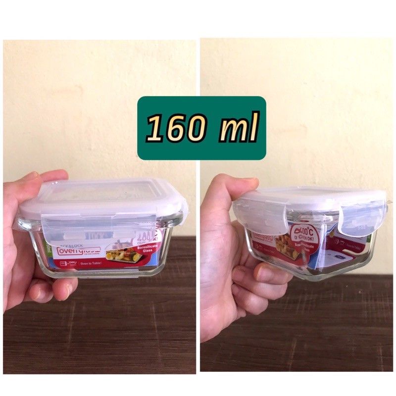 Jual Lock n Lock Ovenglass 160ml Lock&lock Heat Resistence Rectangular ...