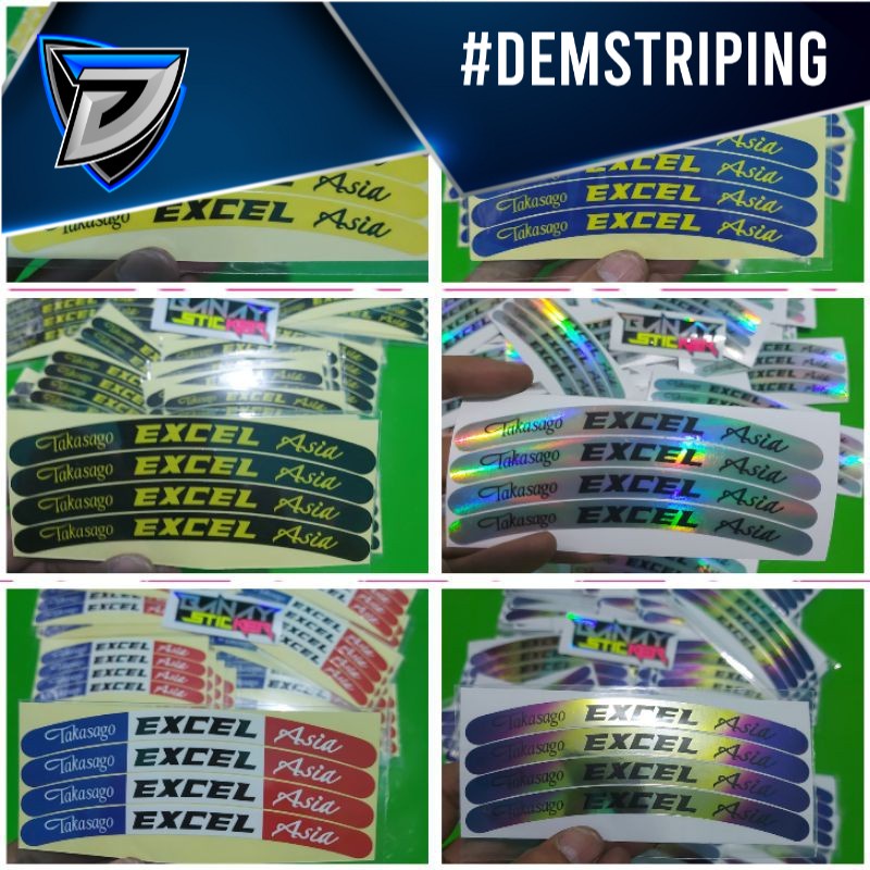 Jual STICKER VELG TAKASAGO EXCEL ASIA PRINT | Shopee Indonesia