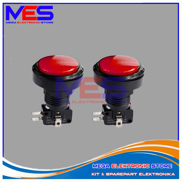 Jual Tombol Capit Boneka Push Button Switch Red 45mm | Shopee Indonesia