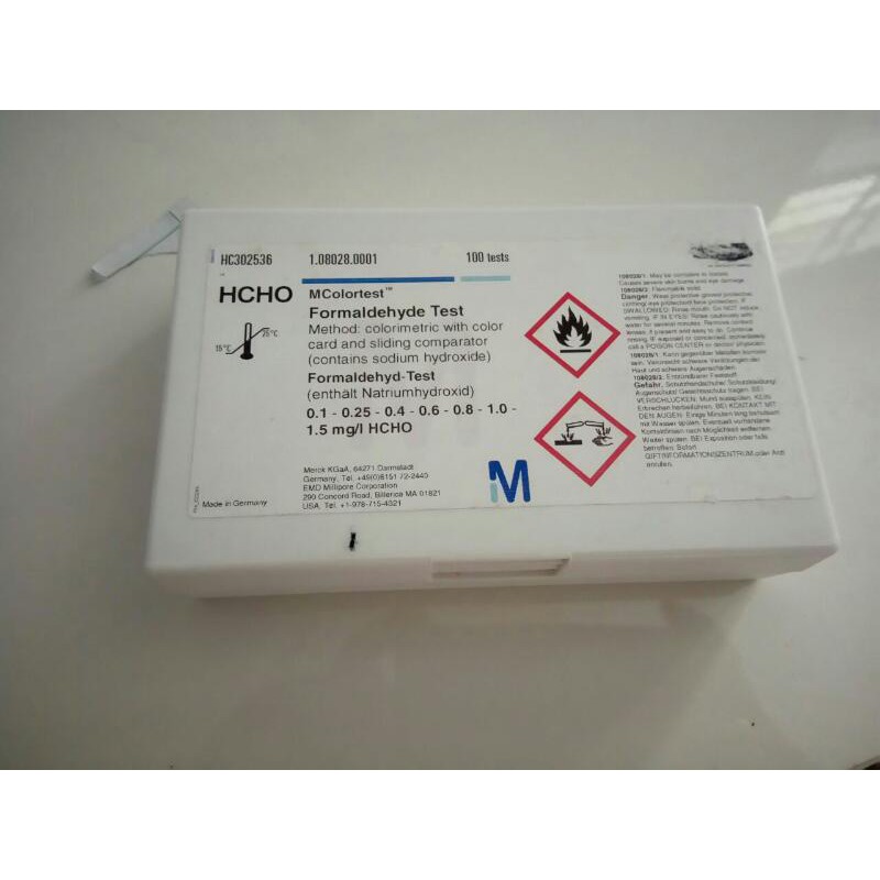 Jual Merck Formaldehyde Test / Merck Alat Uji Formalin Kuantitatif ...