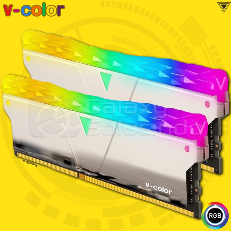 Jual V-COLOR Prism PRO RGB 32GB (2x16) DDR4 3200MHz - Silver Memory RAM ...