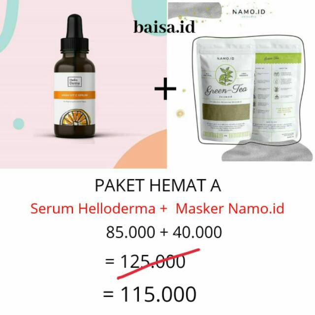 Jual HELLO DERMA SERUM VIT C + MASKER NAMO.ID , HELLODERMA | Shopee ...