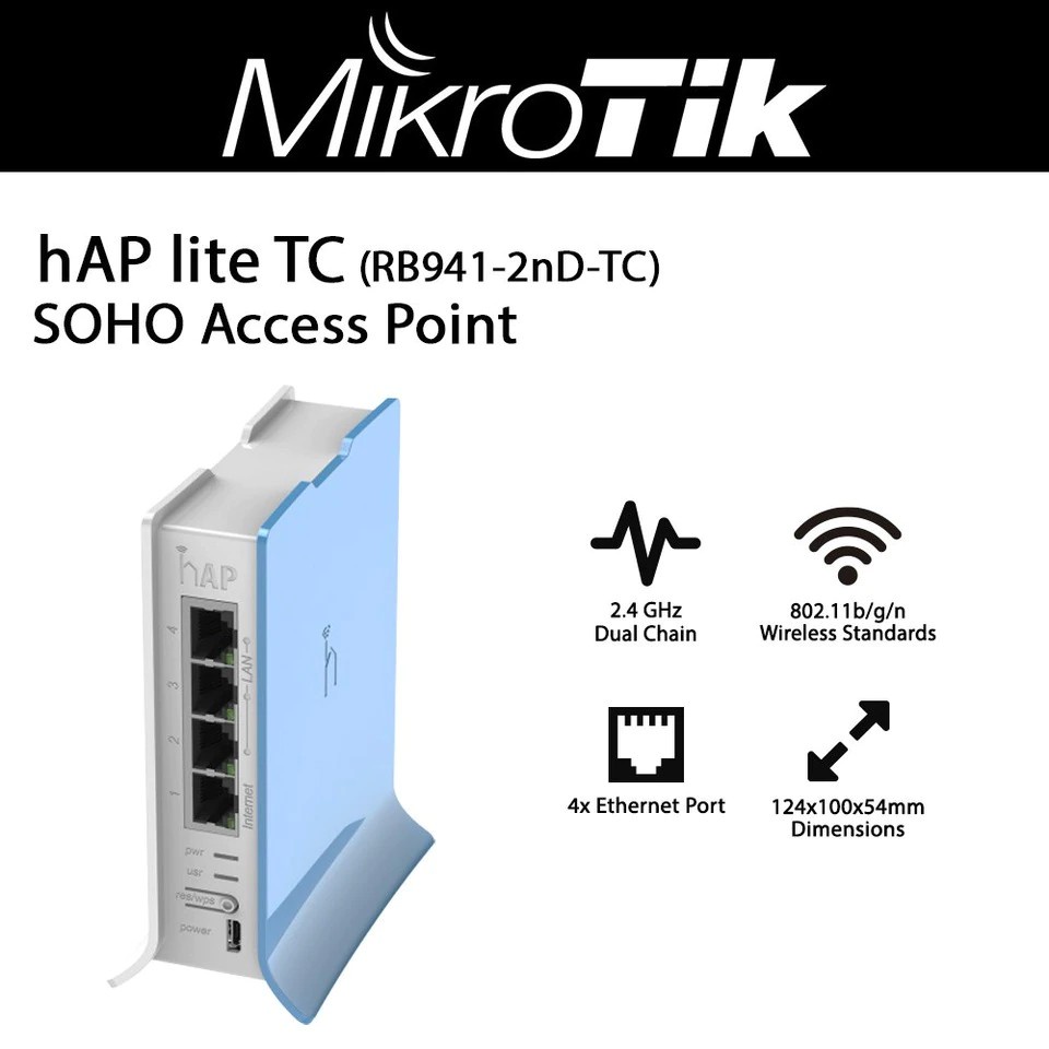 Jual Mikrotik Router RB941-2nD-TC HAP Lite | Shopee Indonesia