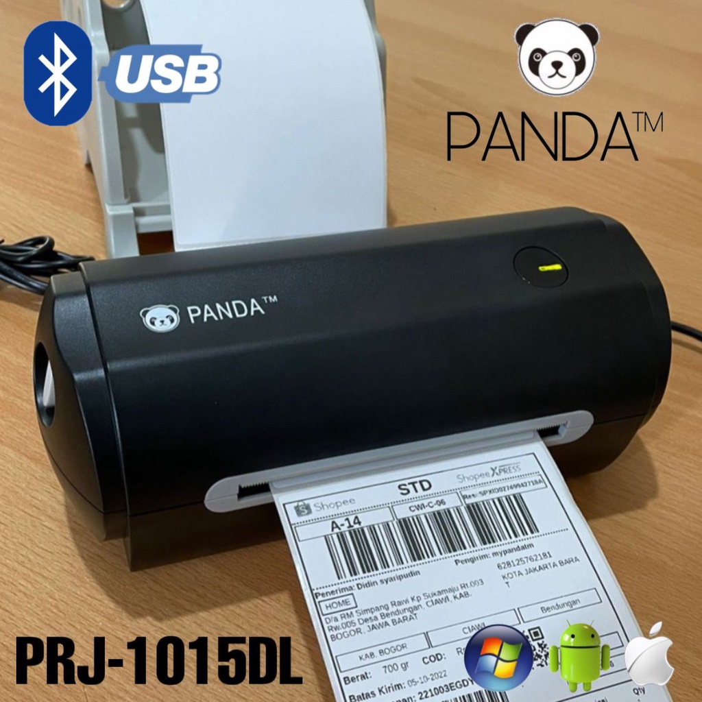 Jual Label Thermal Printer 110mm Panda PRJ-1015DL (USB+Bluetooth ...