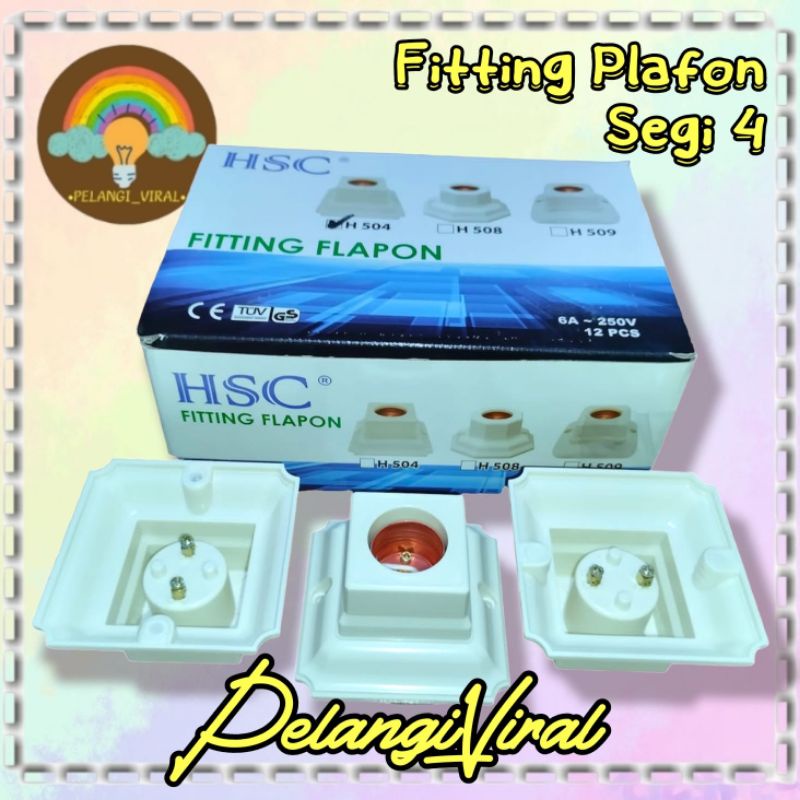 Jual Fitting Plafon Segi 4/ Fitting Flapon segi 4/ Fitting Plafon ...