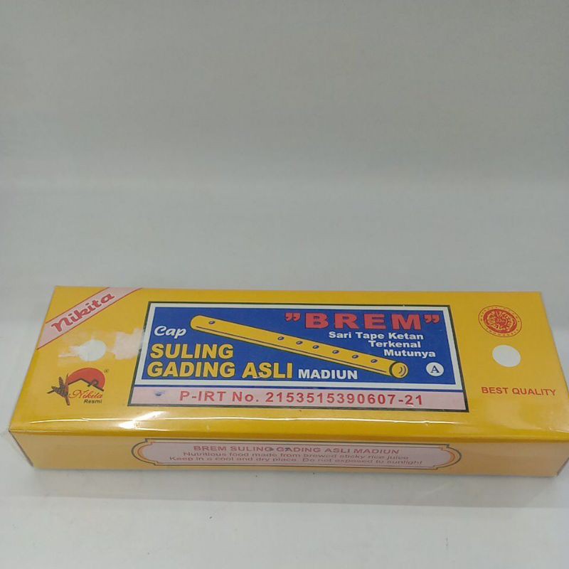 Jual NIKITA Brem Tape Ketan Suling Gading Asli Madiun 90gr | Shopee ...