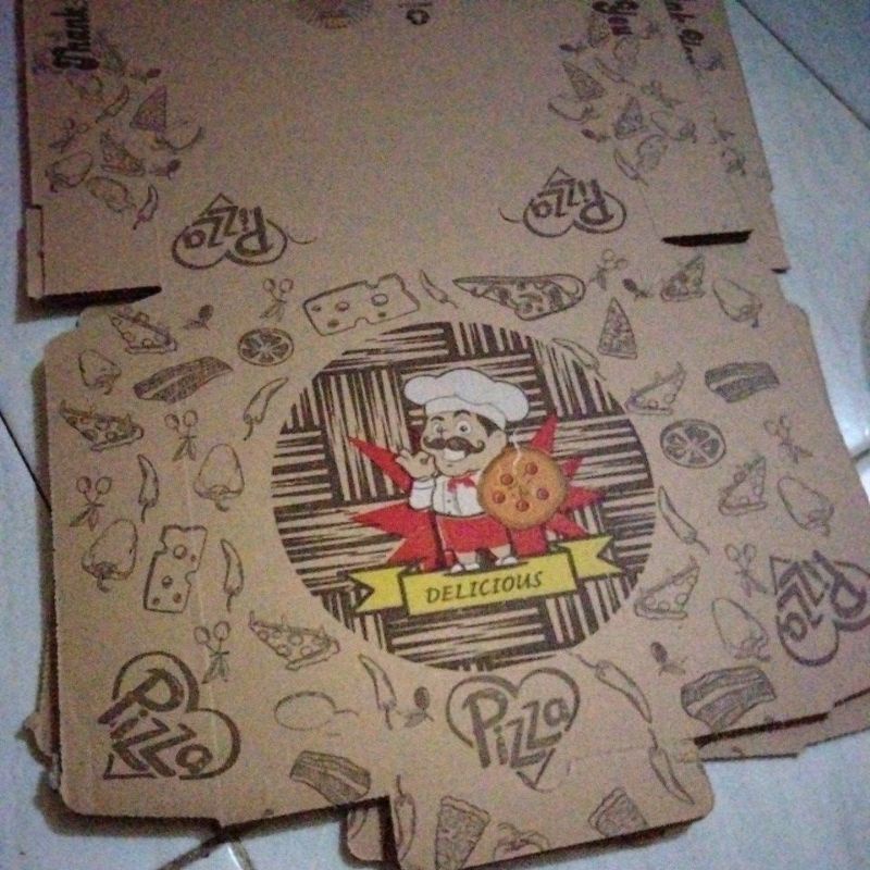 Jual Dus Pizza 20x20 Box Pizza Coklat Kraft | Shopee Indonesia