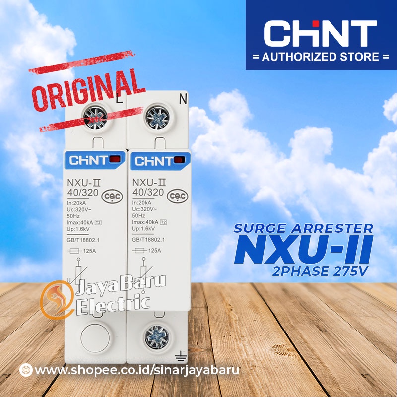 Jual Surge Arrester Chint NXU NXU-II 2P 40kA 65kA | Shopee Indonesia