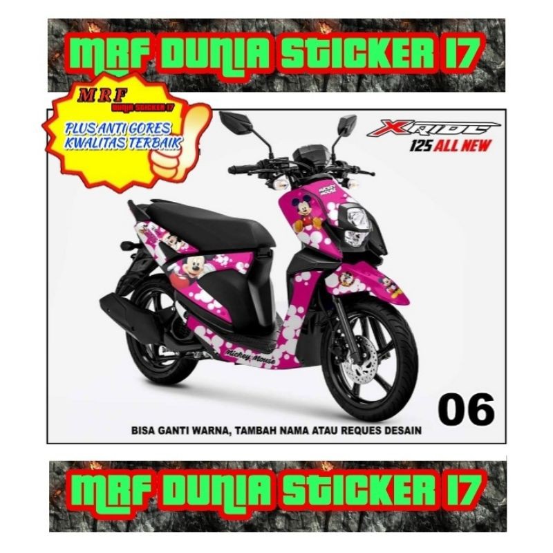 Jual Sticker decal X Ride Full Body decal X Ride body Sticker X Ride ...
