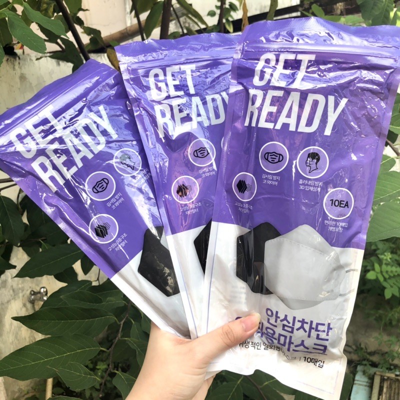 Jual MASKER KF94 GET READY MASKER KOREA 3D Duckbill Zipper Pack (10pcs ...
