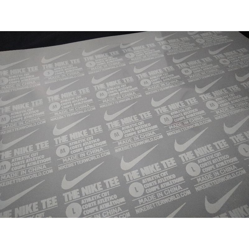 Jual Adhesive Transfer Tag Label Size Ukuran Nike Adidas Puma TNF ...