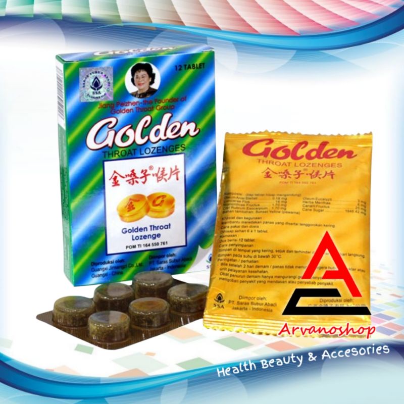 Jual GOLDEN THROAT LOZENGES (ED 8/2025) | Shopee Indonesia