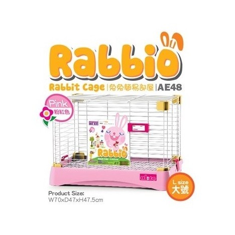 Jual alice Ae48 Rabbio extra Rabbit Cage Large pink kandang kelinci ...