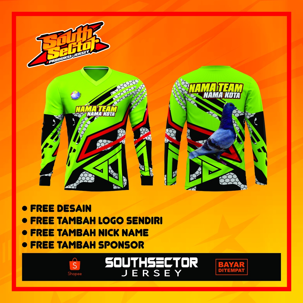Jual JERSEY MERPATI BALAP CUSTOM DESAIN | Shopee Indonesia