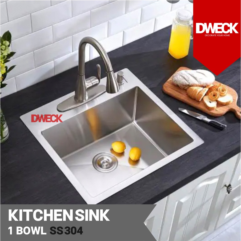 Jual DWECK - Kitchen Sink Stainless Kitchen Sink Satu Lubang Bak Cuci ...