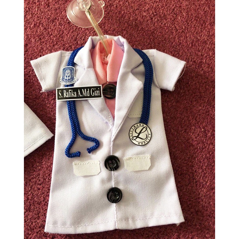Jual Miniatur Snelli (Jas Dokter Mini) bisa request logo | Shopee Indonesia