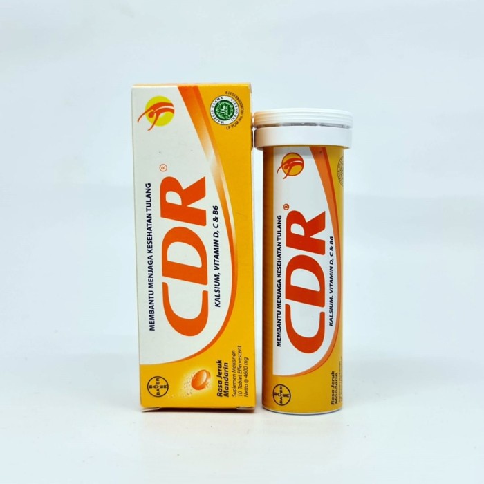 Jual CDR Rasa Jeruk 10 Tablet / Vitamin / Vitamin C / Suplemen / Daya ...