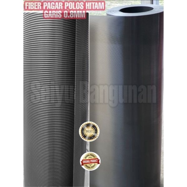 Jual FIBER PAGAR POLOS HITAM PUTIH 0.8MM / TUTUP PINTU PAGAR FIBER ...